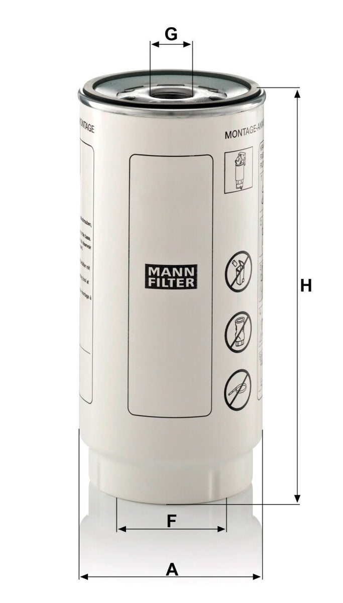 Filtro decantatore gasolio Mann Filter – StreetParts